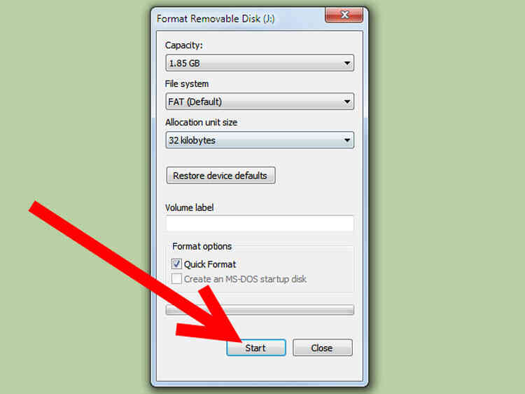 Как отформатировать MMC-карты